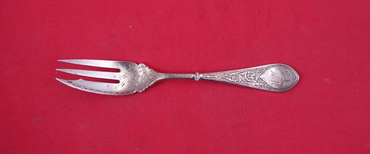 Raphael by Gorham Sterling Silver Pickle/Pastry Fork brite-cut 3-tine ...